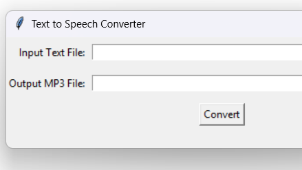 Simple but Useful Python GUI Text-To-Speech Convertor
