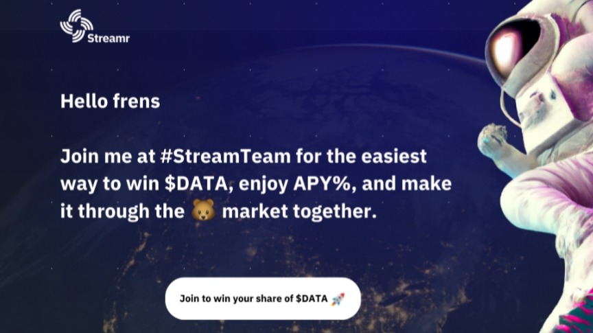 $DATA Streamr Airdrop & Campaign