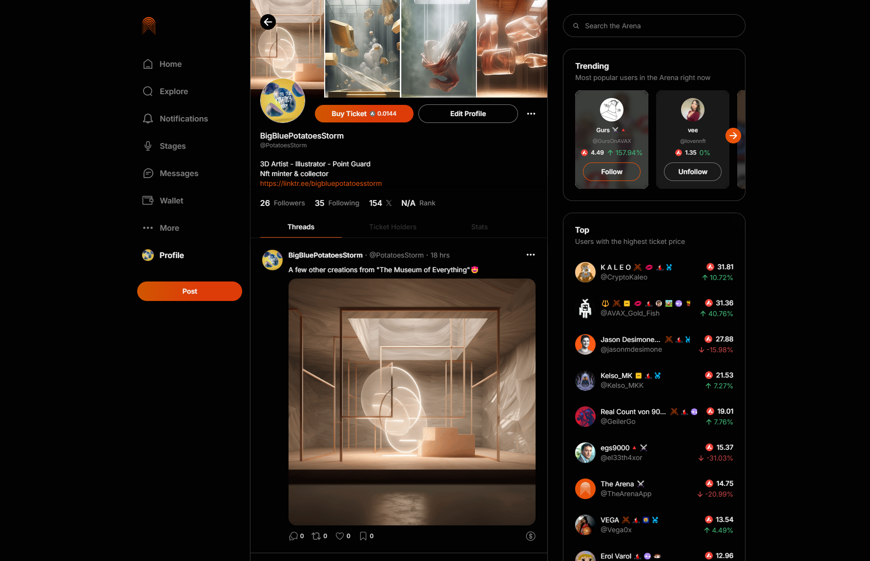 Exploring Arena.social - Crypto native social network