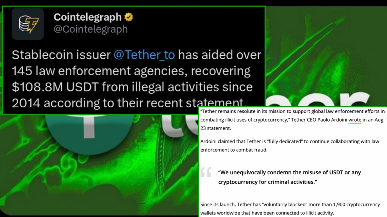 Tether's $145M Recovery: A Win for Law Enforcement, A Loss for ...