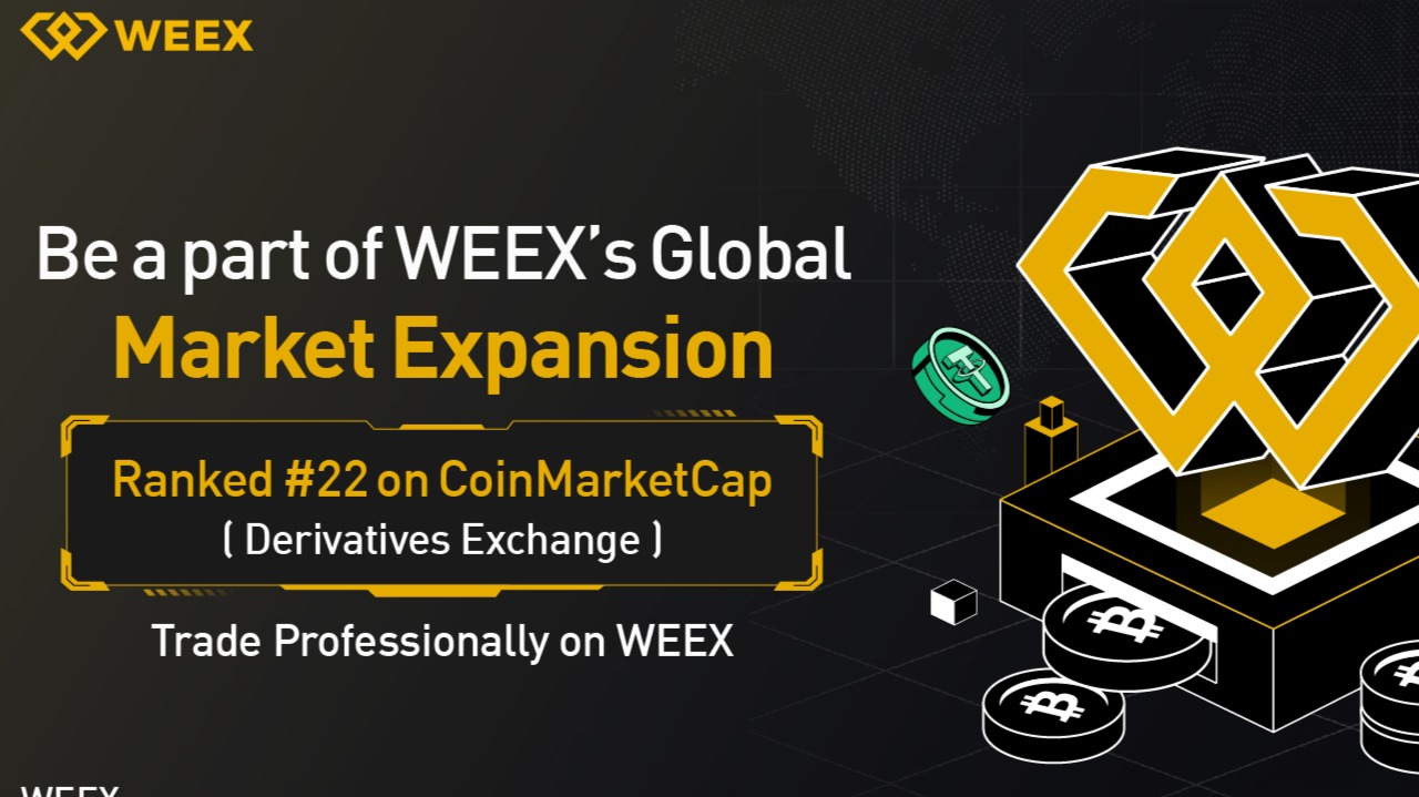 WEEX Ranks #22 on CoinMarketCap, Expands Globally to Meet Growing Demand