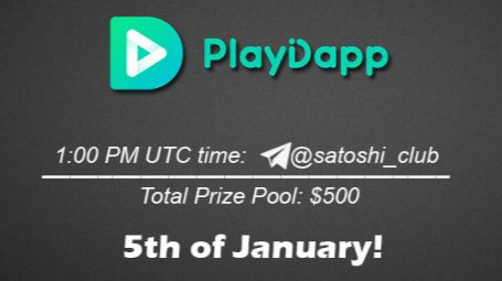 PlayDapp x Satoshi Club AMA Recap from the 5th of January