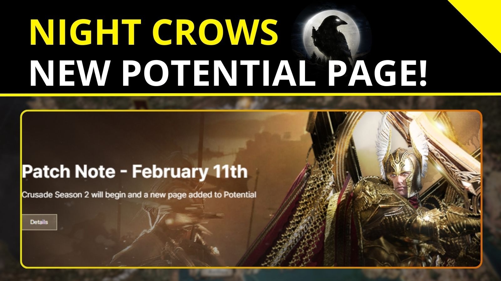 Night Crows 🌒| Update brings the Second Potential Page and New Events!