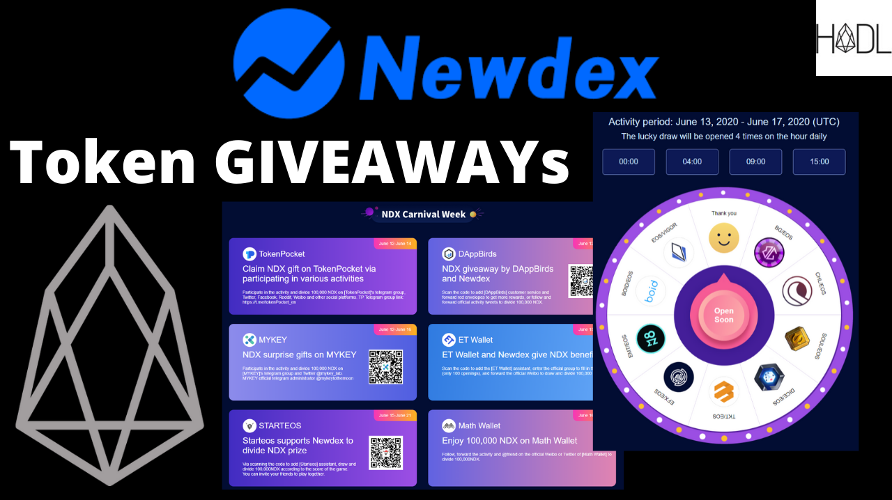 EOS Token Giveaways For Newdex Event