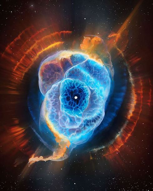 Her paintings are just space! Artist Catherine machin paints paintings ...