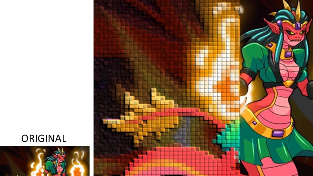 Naga Fire Wizard | Art | Real or Pixelated