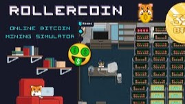 Rollercoin;play and earn cryptocurrencies.