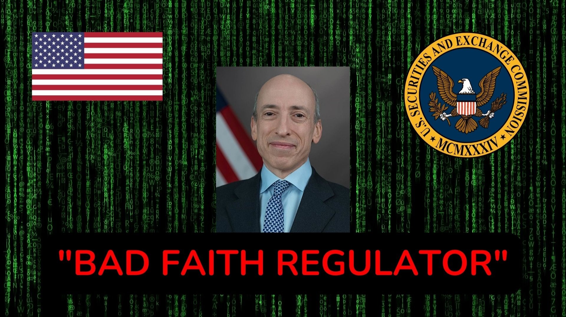 U.S. Congressman calls SEC Chief Gary Gensler a "Bad Faith Regulator"