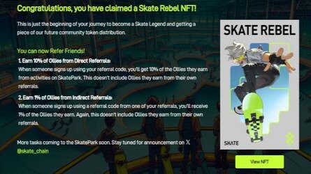 Skate Chain Free Airdrop Mint Your Free NFT