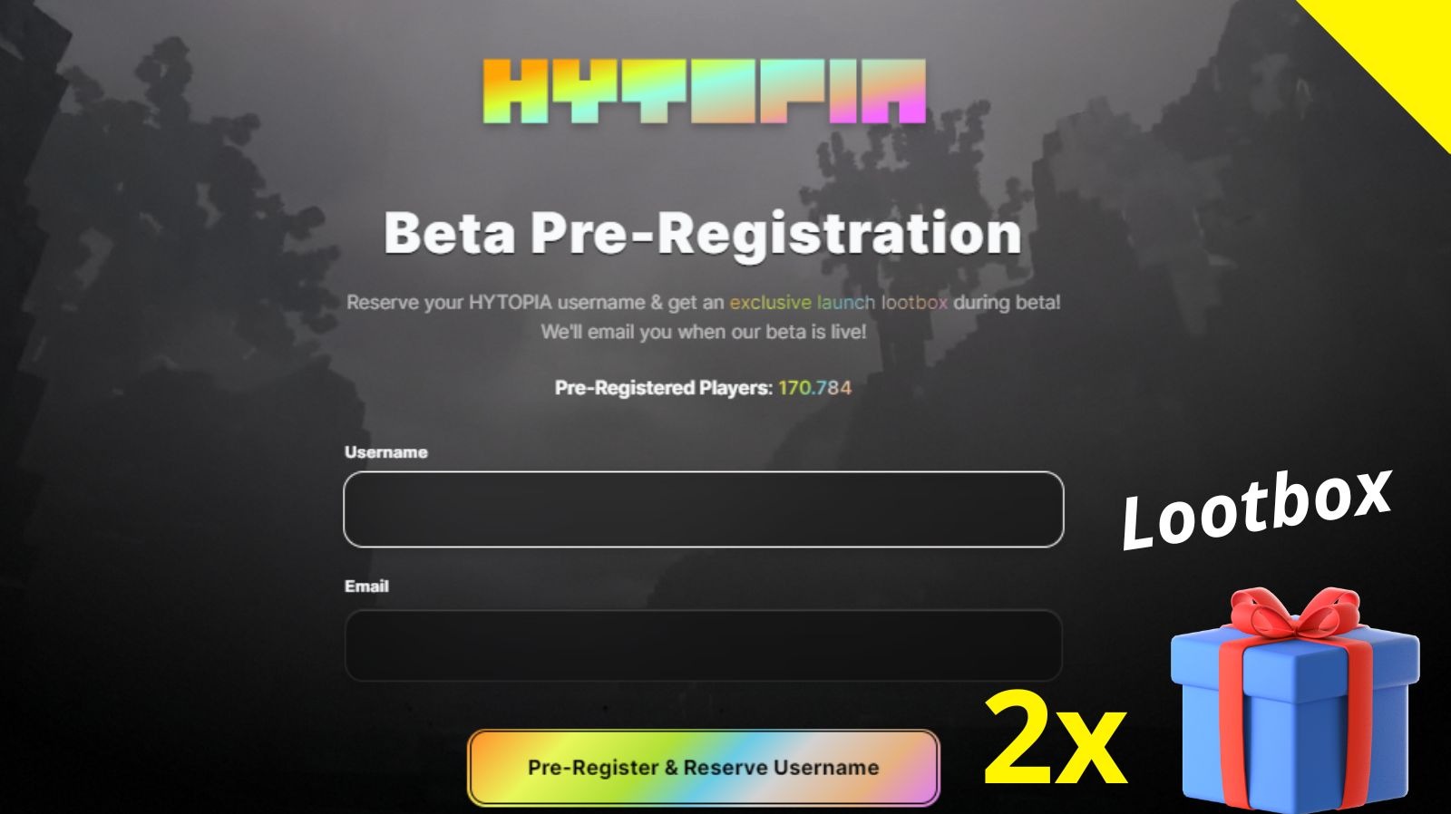 FREE LOOTBOX AT HYTOPIA PRE-REGISTER!