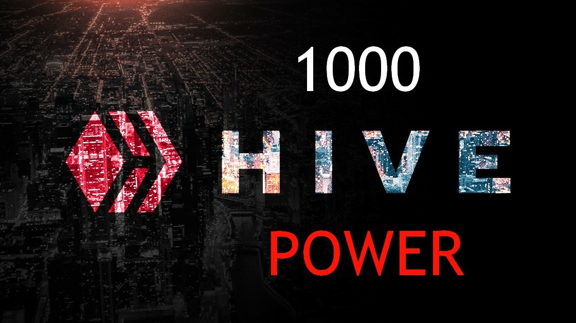 I Have Reached 1000 Hive Power
