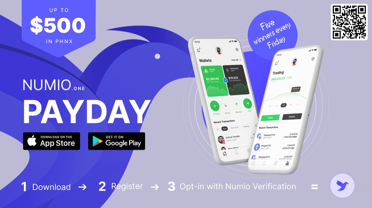 Win a $500 Pay Day with Numio (Plus Weekly Prizes)
