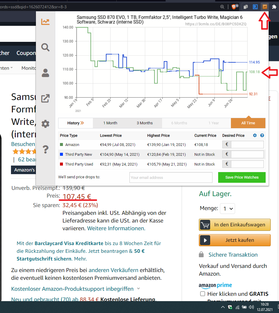 Useful tools I use for Amazon to safe money: The Camelizer