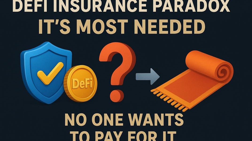 DeFi insurance paradox, it’s most needed, but no one wants to pay for ...