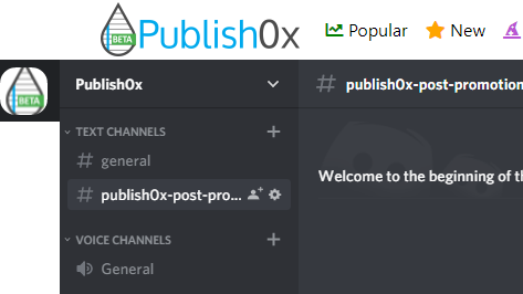 Publish0x now has his discord channel!
