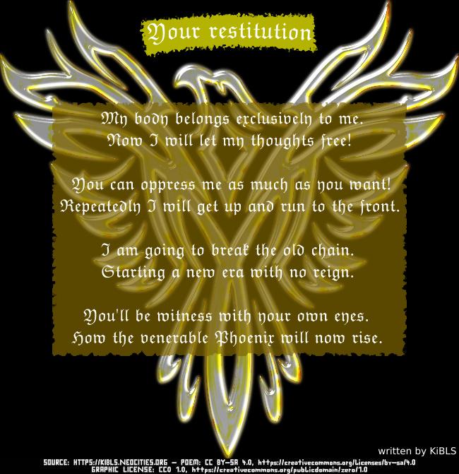 KiBLS Poetry - Your restitution