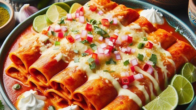 Pues si no son enchiladas / Well, if it's not enchiladas