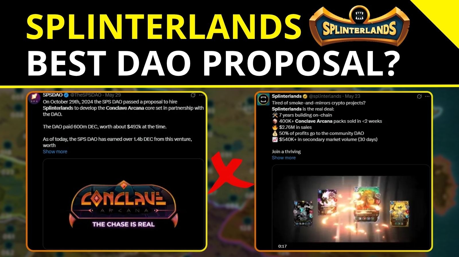 Splinterlands 🐉| The Best SPS DAO Proposal & Free Conclave Arcana Pack!?
