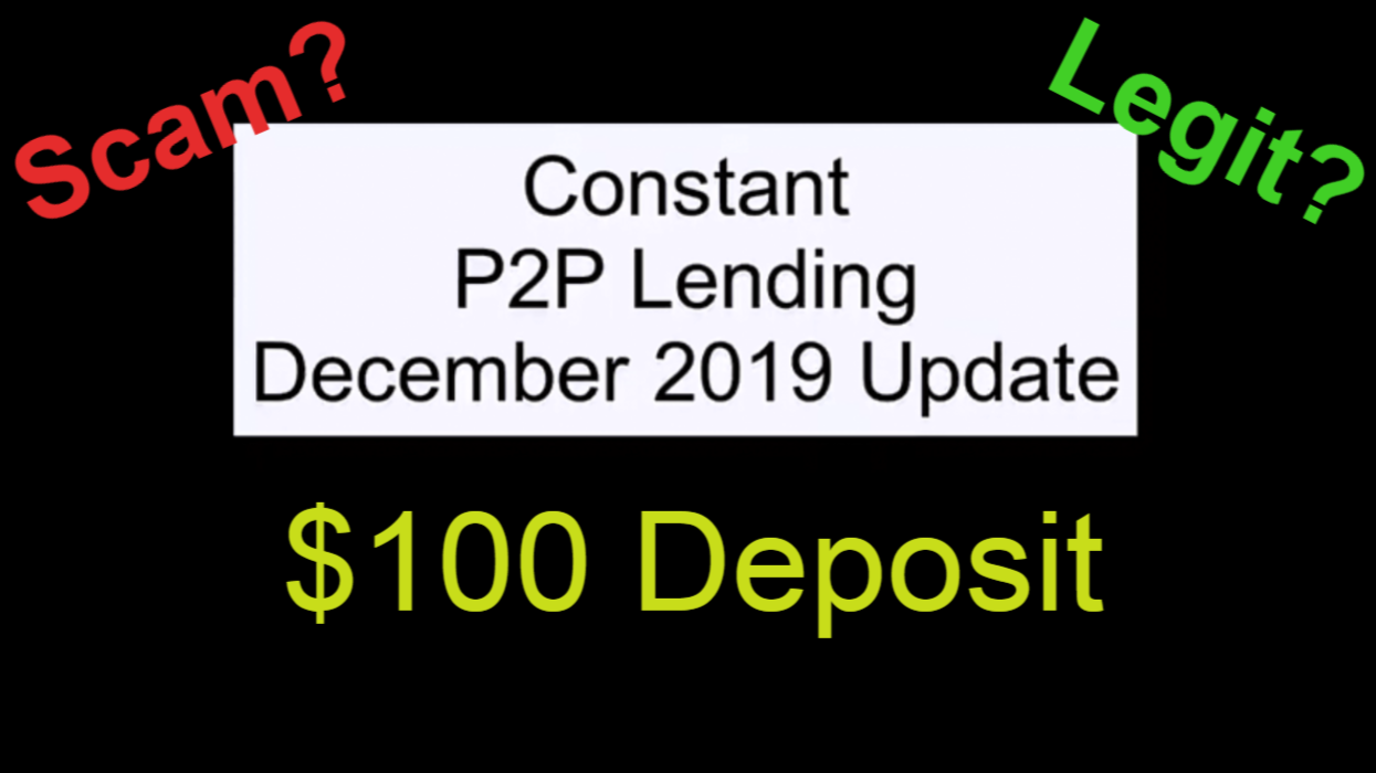Crypto: My Constant P2P Lending - December 2019 Update