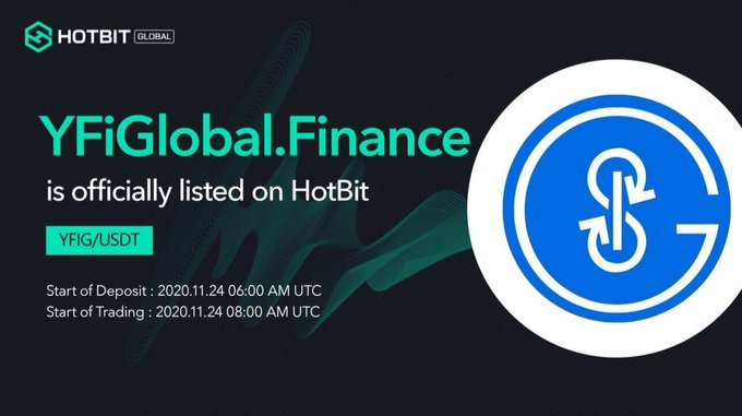 YFiGlobal Finance (YFiG) Defi - Fork of Yearn Finance (YFI).
