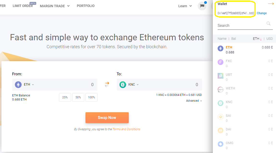 DeFi App Tutorial KyberSwap: Fast And Easy Way To Trade Ethereum Tokens ...