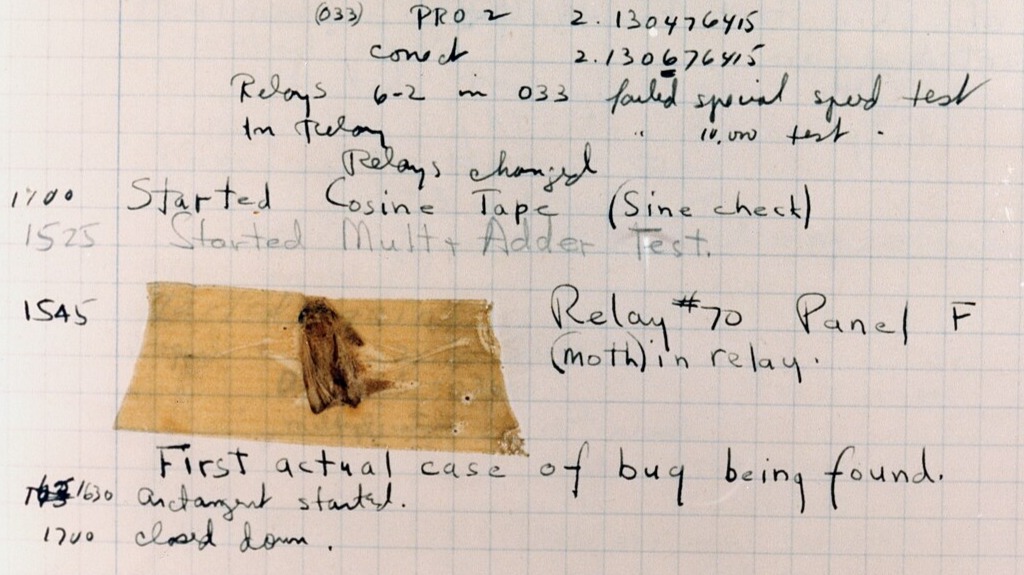 La historia del primer bug informático registrado, y otros "bugs" que ...