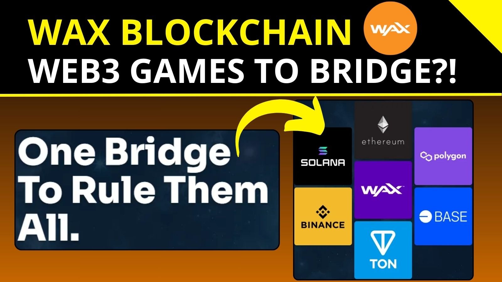 Wax Blockchain 🟠| From Web3 Games to Bridge with NFTs!