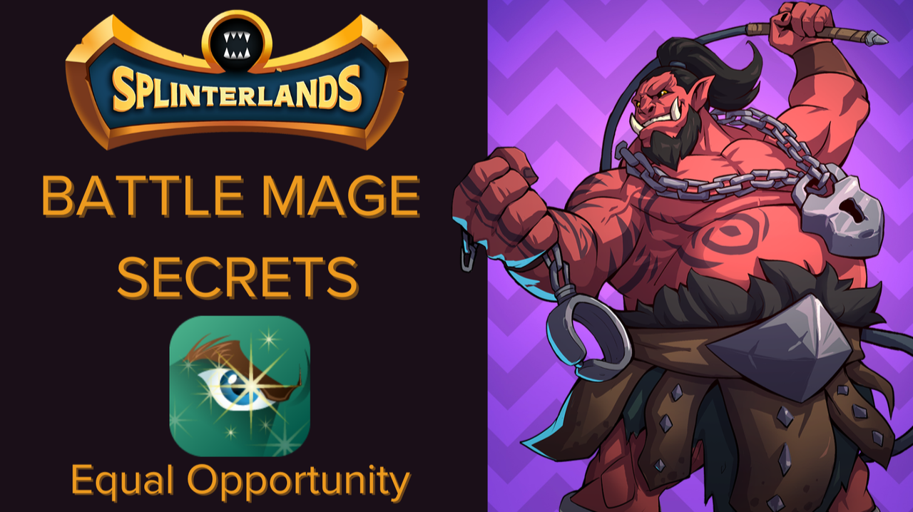 Splinterlands Weekly Challenge Battle BATTLE MAGE SECRETS! Equal ...
