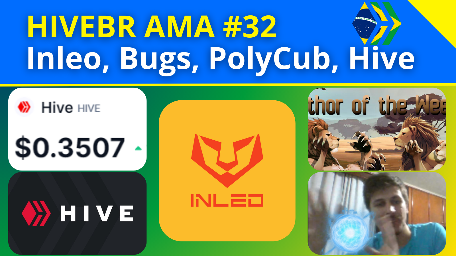 HiveBR AMA #32 🦜| Inleo Bugs, PolyCub, Memes, Hive... [EN/PT-BR]