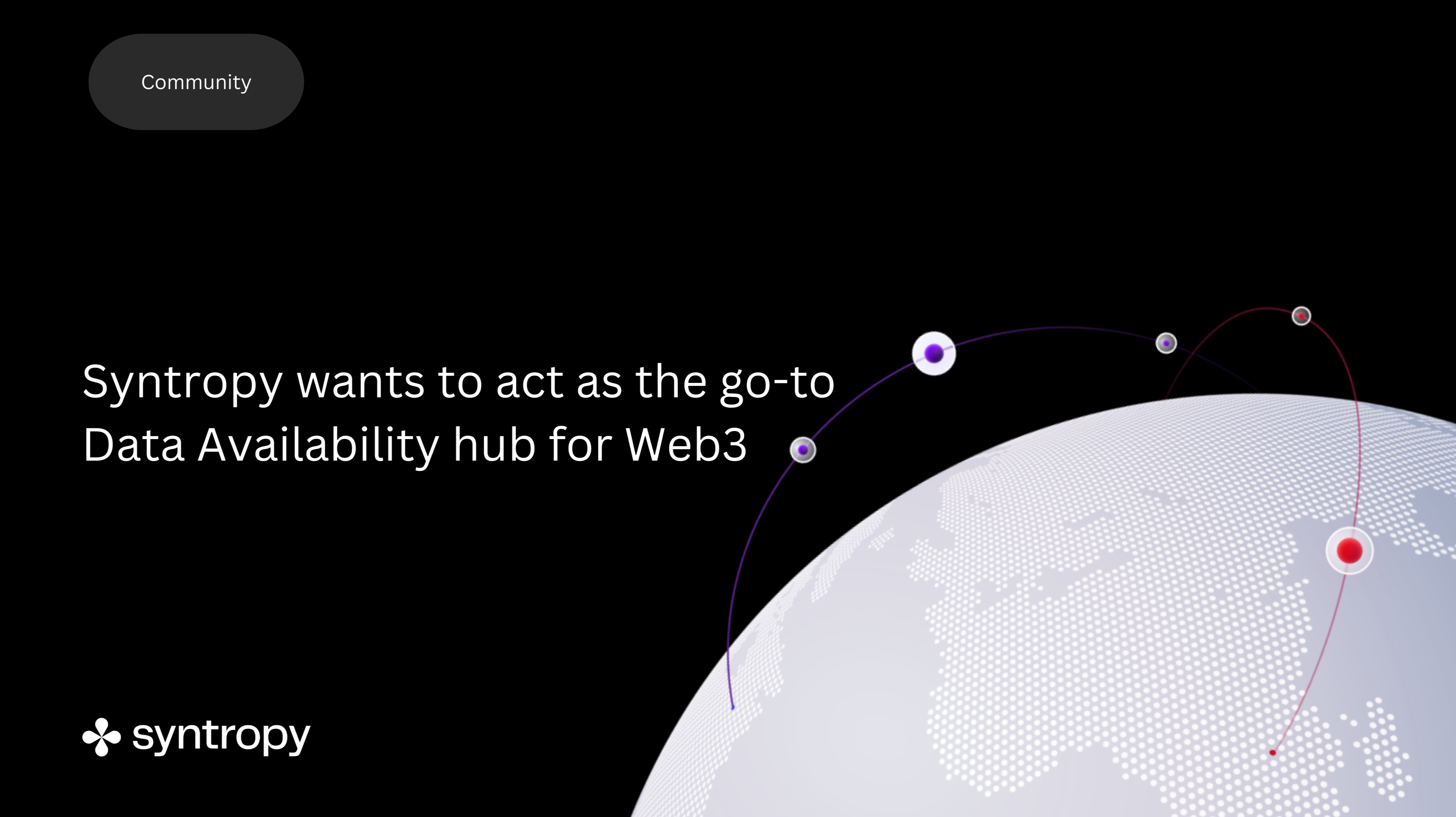 Syntropy wants to act as the go-to Data Availability hub for Web3