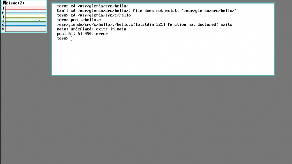 My troubles with 9Front (a Plan 9 fork, with updates)