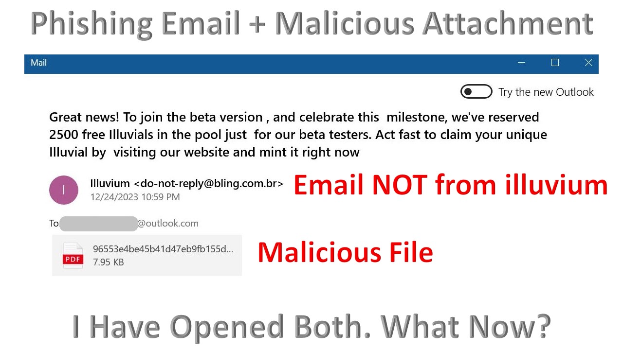 I Have Opened A Malware PDF File. What Now?