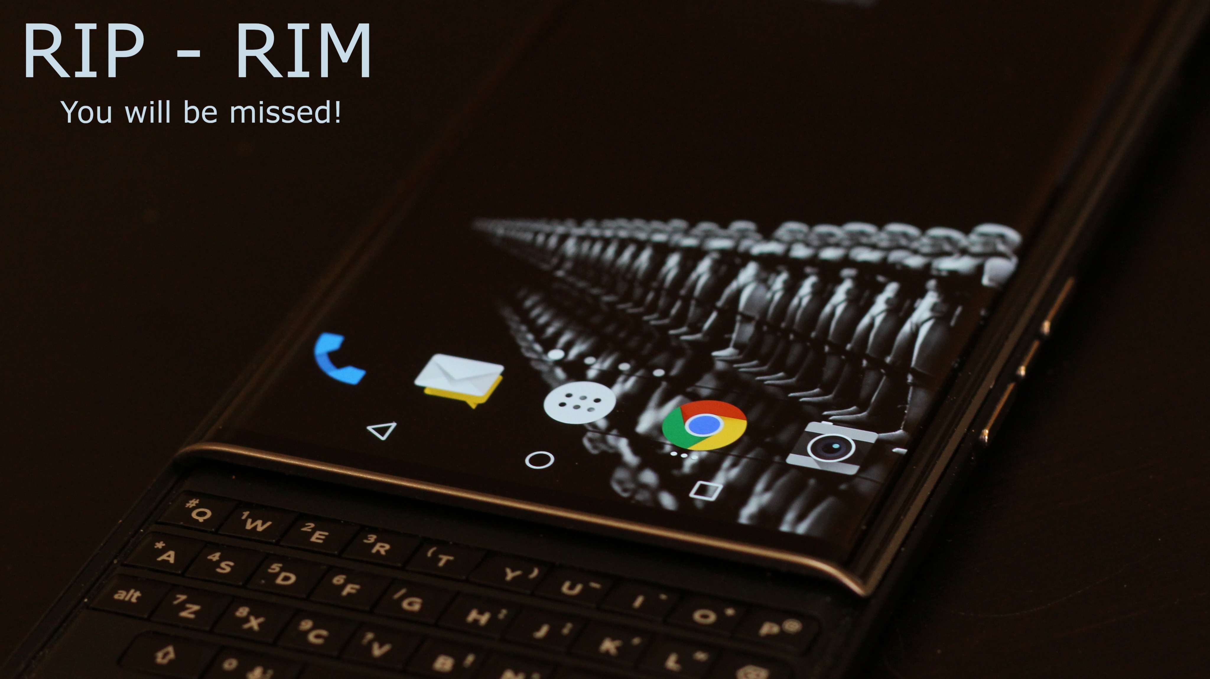 Blackberry (RIM) as we know it is finally dying!