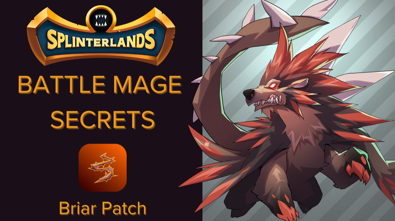 Splinterlands Weekly Challenge Battle BATTLE MAGE SECRETS! Briar Patch battle