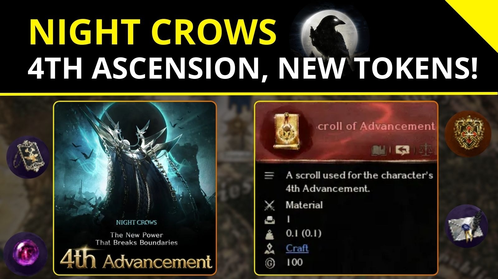 Night Crows 🌒| 4th Advancement Update - 2x New Tokens!
