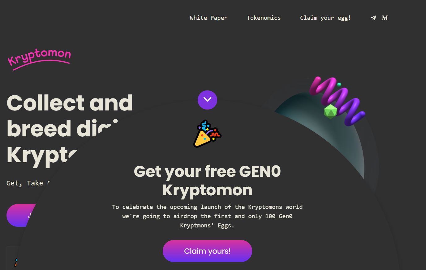 Kryptomon - Potential NFTs and Game for 2021!