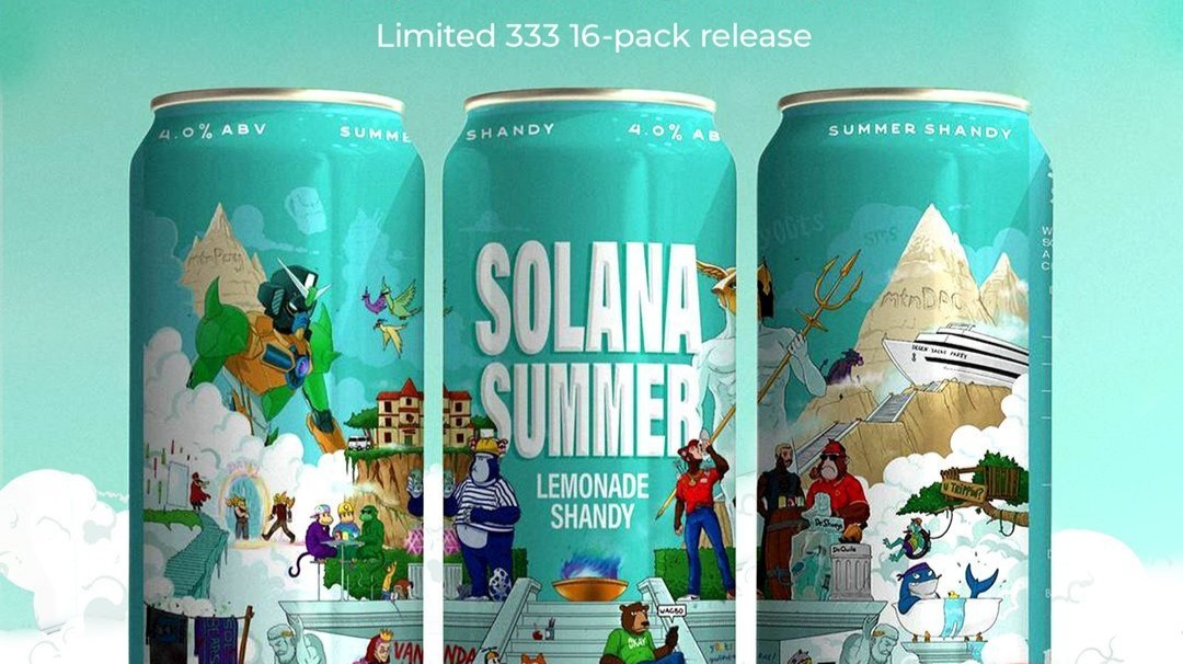 Solana Summer Shandy, now you can celebrate your NFT or crypto earnings ...