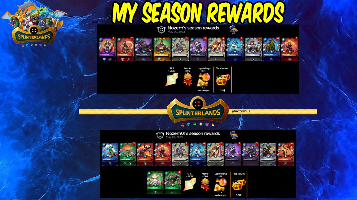 Splinterlands: My season rewards for Silver League
