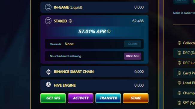 Splinterlands - SPS staking APR grows to 57%!!!!!!!