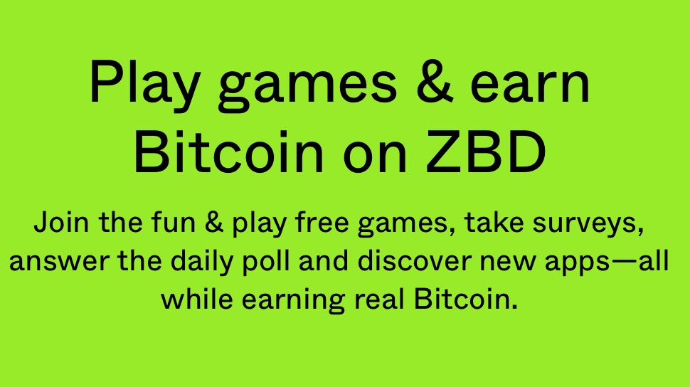 ZBD - Bitcoin Games & Wallet